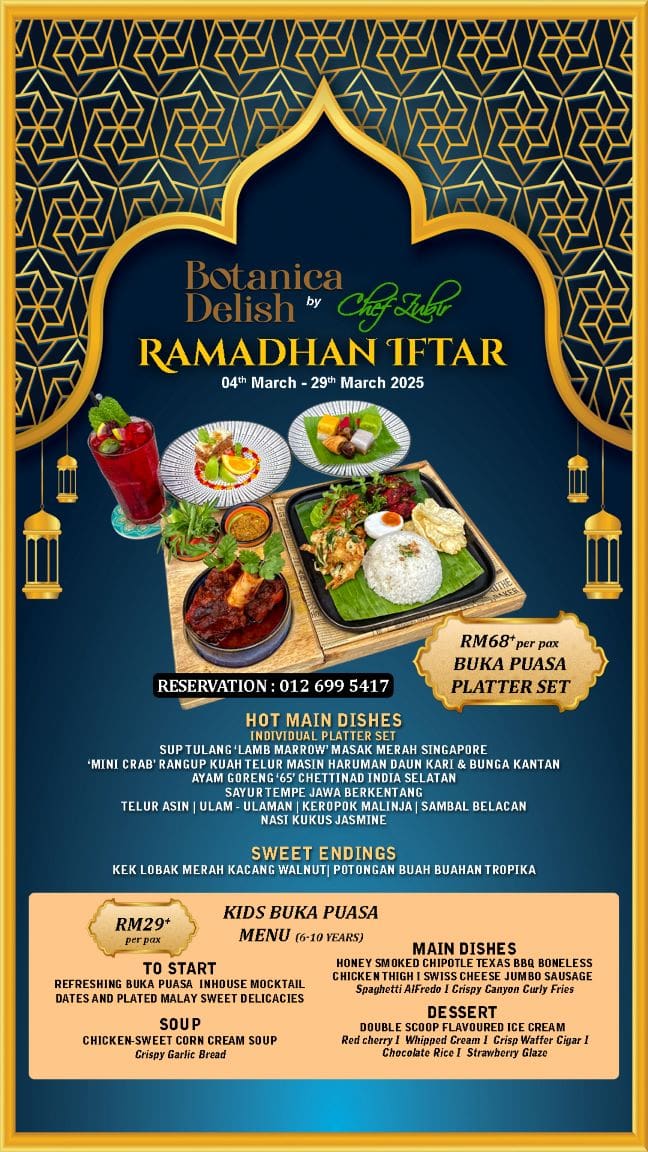 Menu Botanica Delish - CHEF ZUBIR