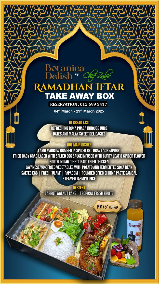 Menu Botanica Delish - CHEF ZUBIR